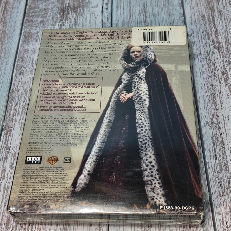 Elizabeth R (DVD, 1971) 4-Disc Set BBC Video Glenda Jackson - New ...