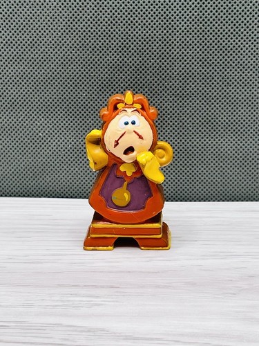 Beauty Beast Cogsworth Clock Figure Vintage Applause Clock Disney Toy ...