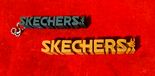 Vintage Skechers Shoes Logo 3" Blue Keychain + 3" Skechers Paperweight ...