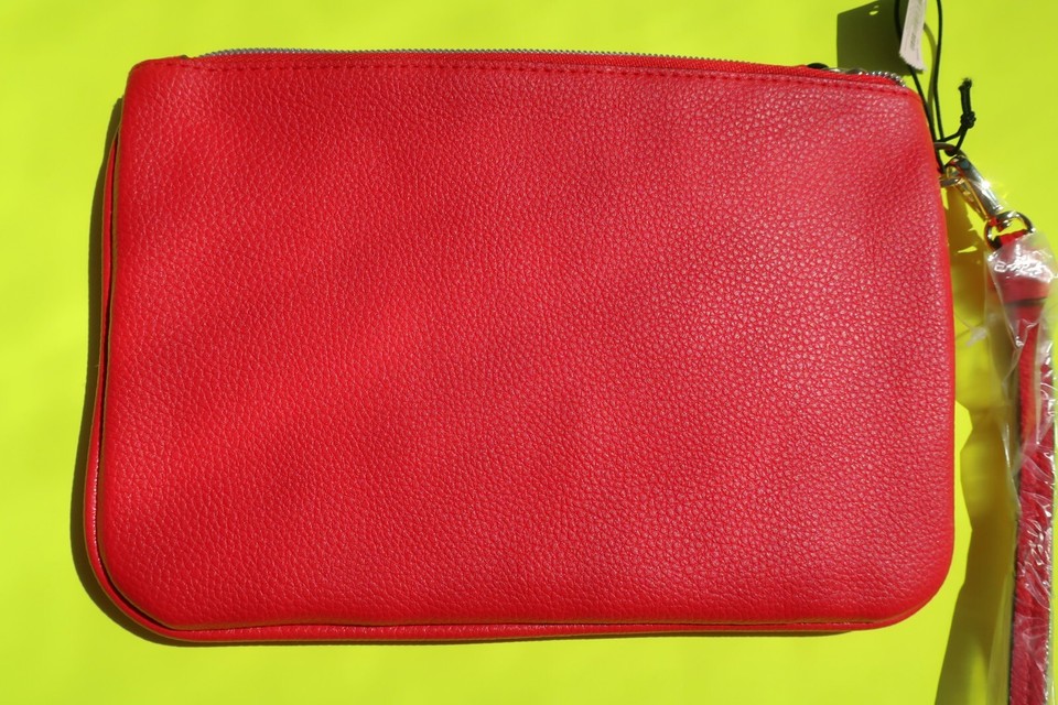 Victoria's Secret Red Slim Wristlet Wallet Make Up Bag - Limited ...