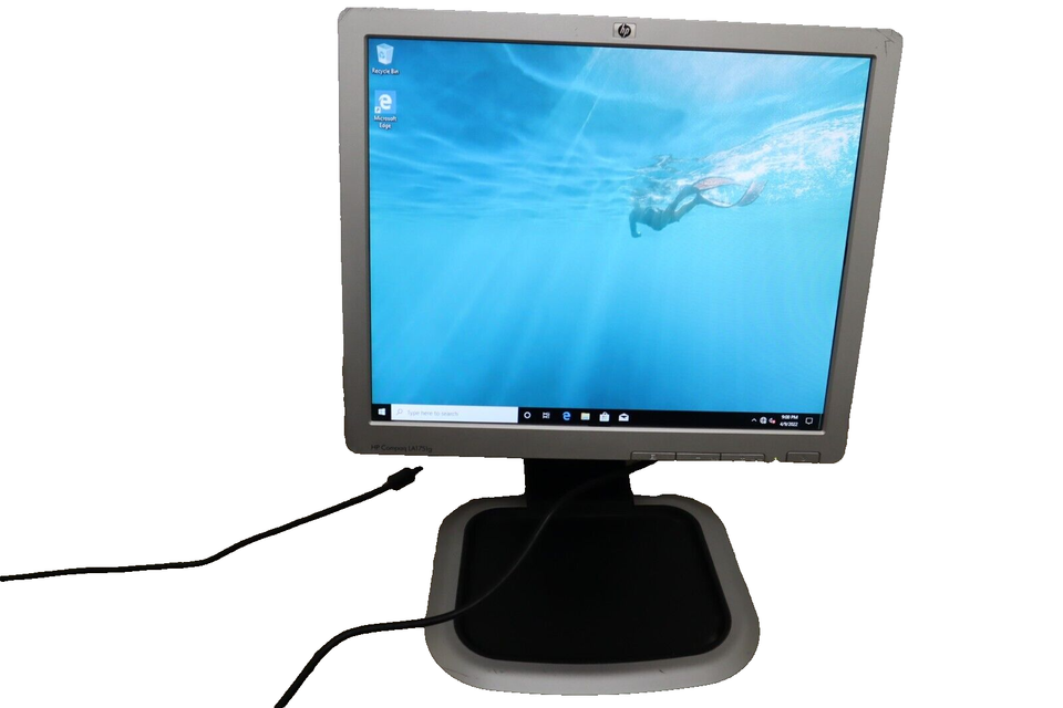 HP Compaq VGA DVI Flat Screen 17-inch LCD Monitor LA1751G 1280 x 1024 ...