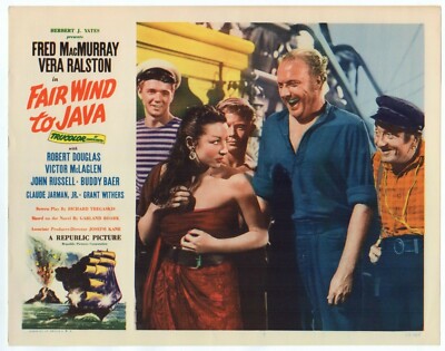 FRED MACMURRAY VERA RALSTON FAIR WIND TO JAVA 11X14 LOBBY CARD LC3335 ...