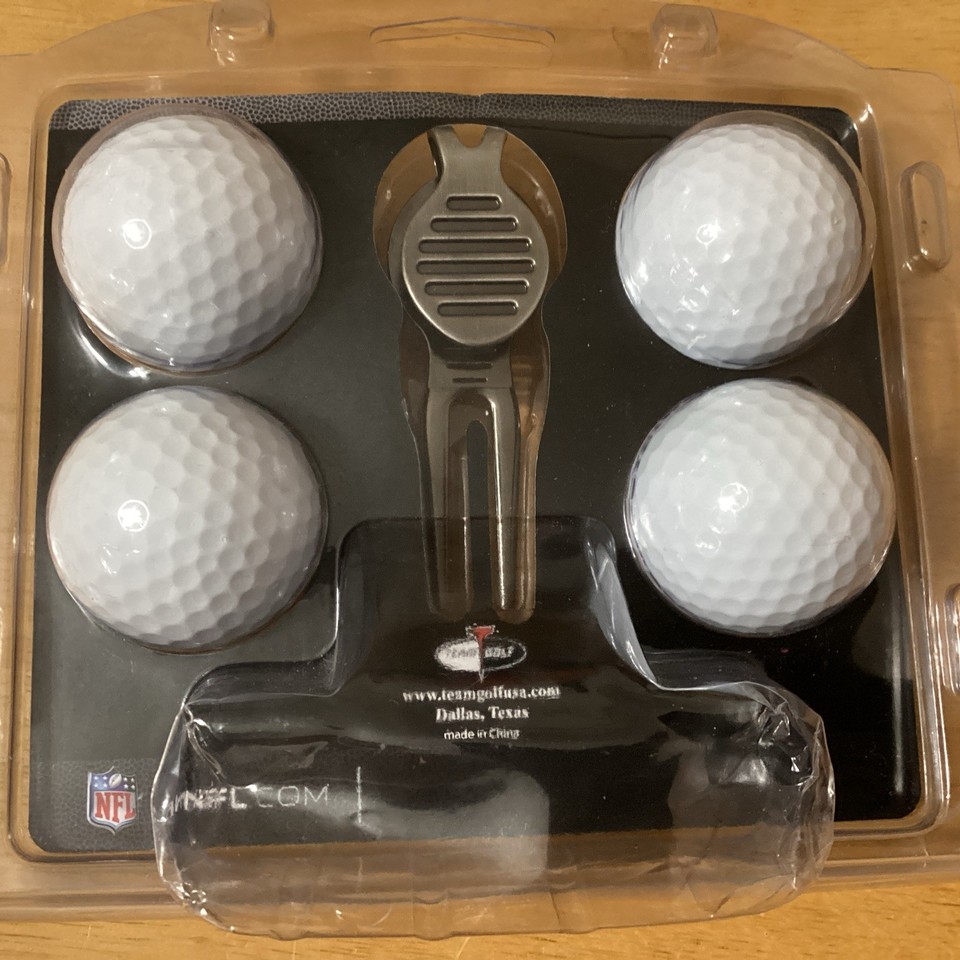 Miami Dolphins Golf Gift Set Team Golf NFL 4 Balls 1 Divot Tool - NEW ...