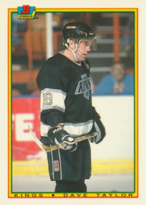 1990-91 Bowman Tiffany #149 DAVE TAYLOR - Los Angeles Kings | eBay.de