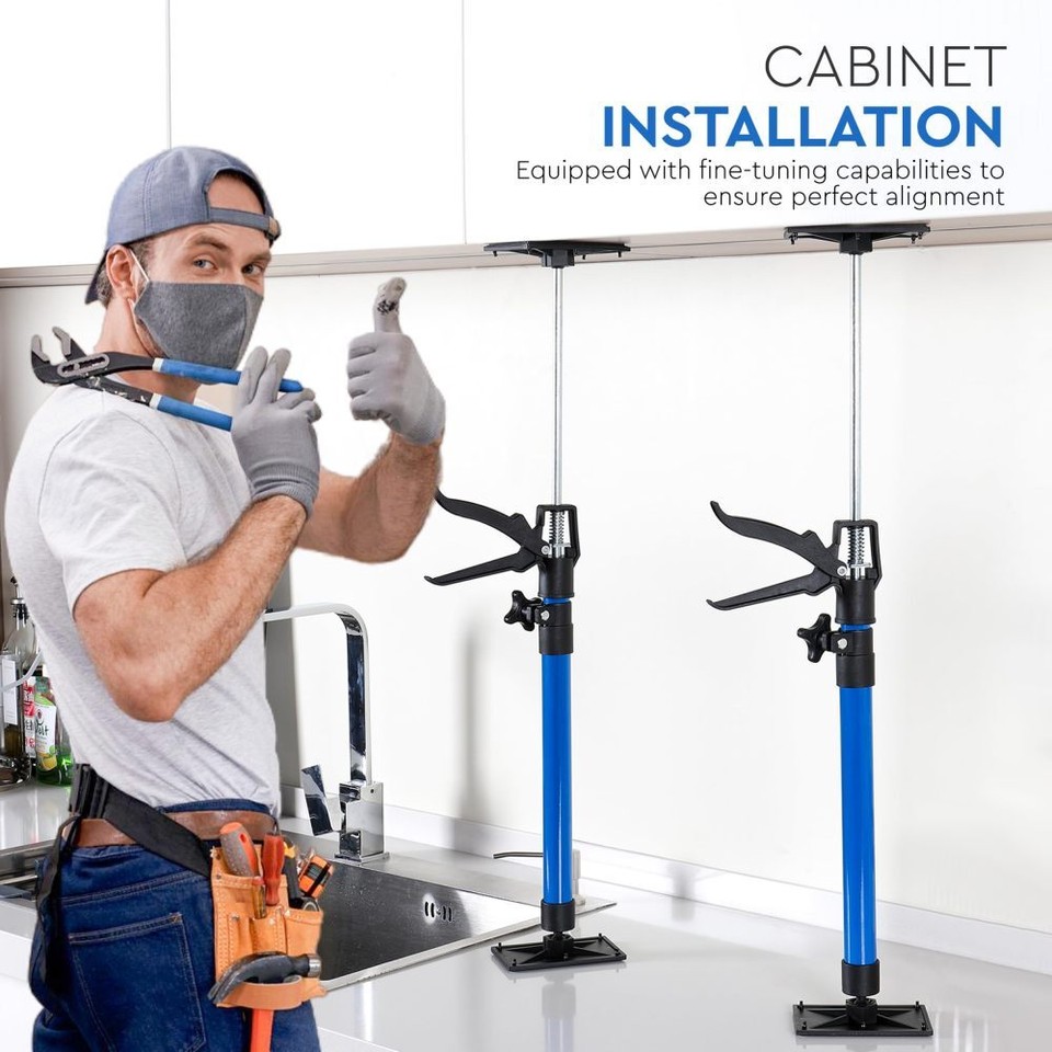 2X Adjustable Drywall Plasterboard Builder Ceiling Easy Support Props ...