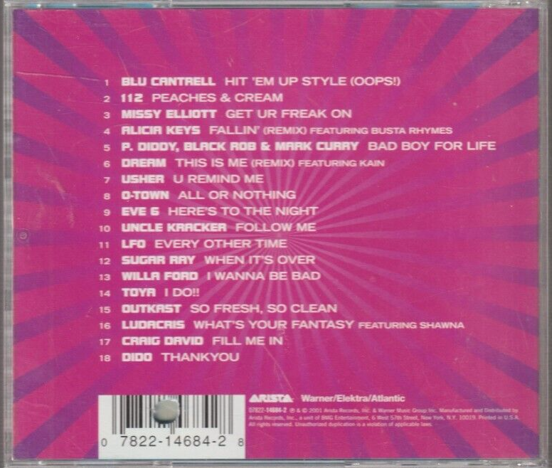 Totally Hits 2001 by Various Artists CD Totally Hits 2001 Usher Sugar ...