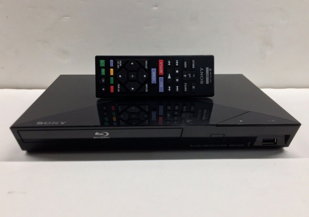Sony BDP-S1200 Full HD Blu-Ray & DVD Player for Smart TV, with HDMI ...