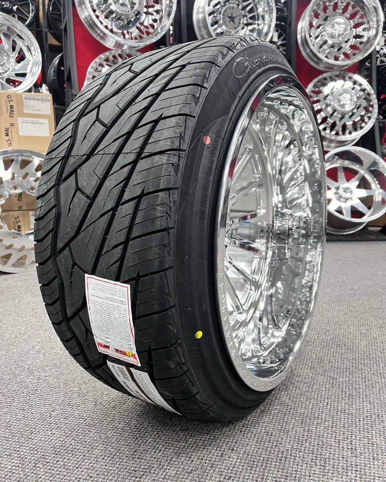 4 NEW 24X14 KG1 FORGED KC010 POLISH 6X139 3053524 GIOVANNA TIRES ALL ...