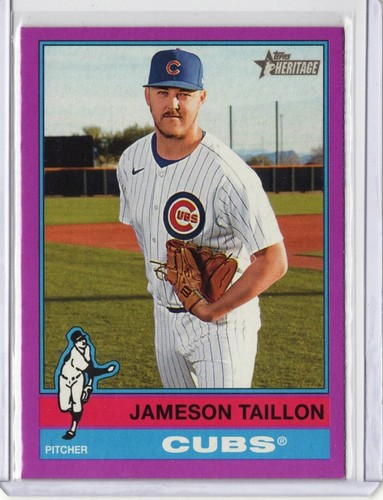 2025 Topps Heritage Baseball Purple Border Parallel Jameson Taillon ...