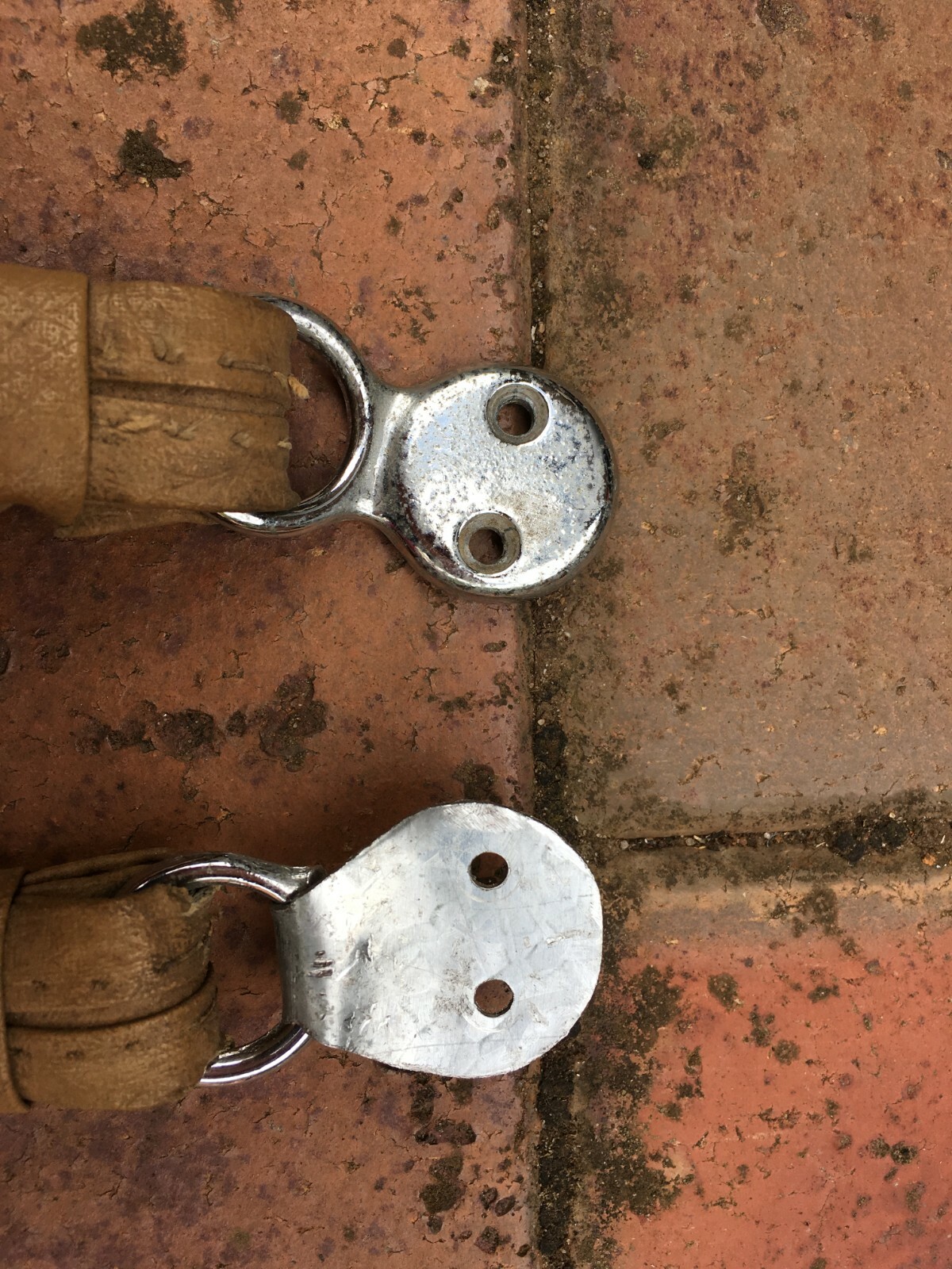 Holden HQ panic straps tan color pair one damaged old | eBay Australia