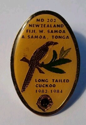 Vintage 1983-84 New Zealand Fiji W.Samoa A.Samoa Tonga Lions Club Lapel ...