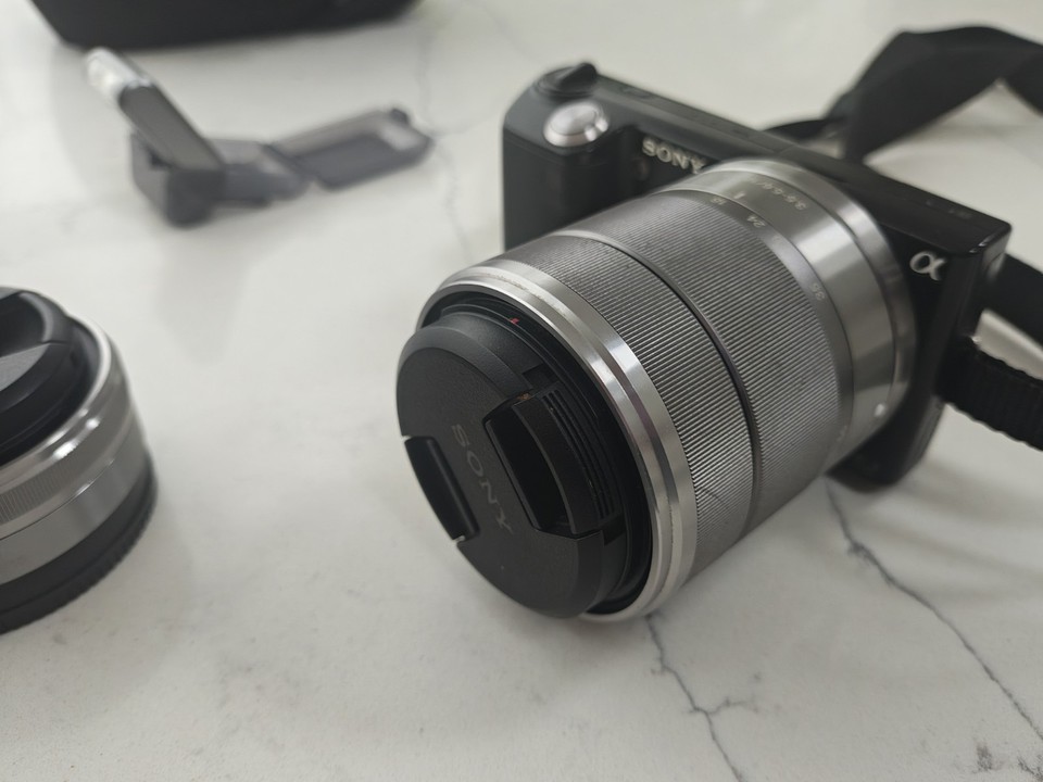 Sony Nex5 Camera With SEL1855 And SEL 16F28 Lens & Extras | eBay UK