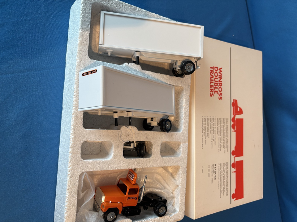 1/64 Winross Doubles Preston, the 151 Line, Orange Ford & Double Pup ...