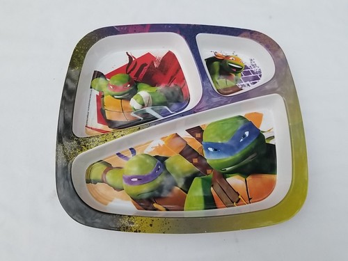 Zak Designs Childs Divided TMNT Teenage Mutant Ninja Turtle Melamine ...