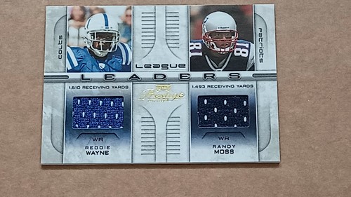 2008-PLAYOFF PRESTIGE-RANDY MOSS LEAGUE LEADERS DUAL JERSEY-/250 ...
