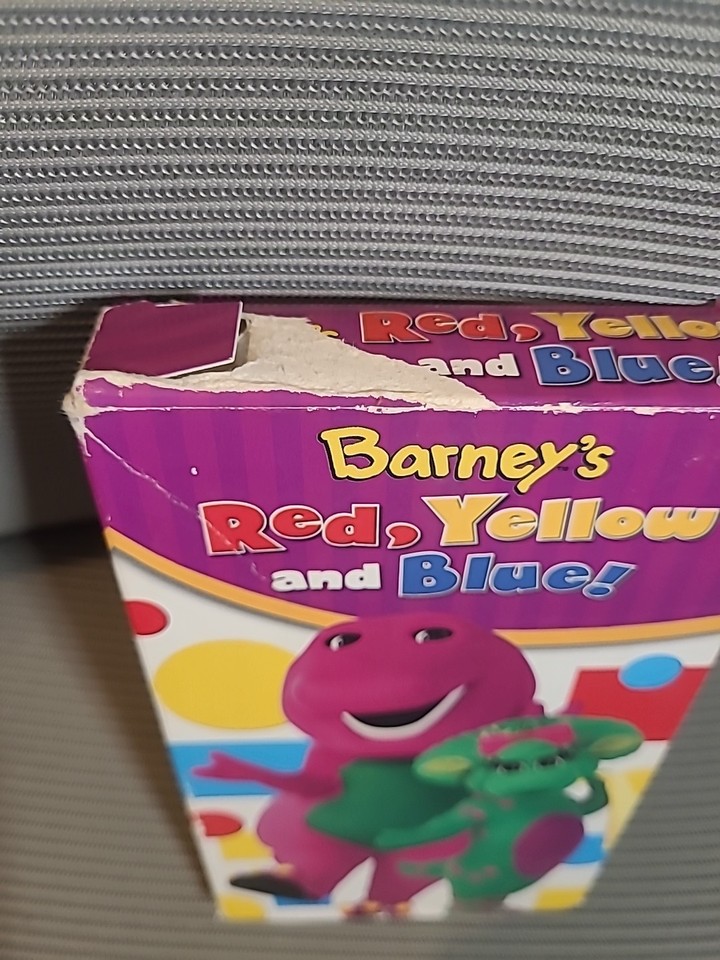 Barney - Barney's Red, Yellow, and Blue VHS Tape 2004 Purple Dinosaur ...
