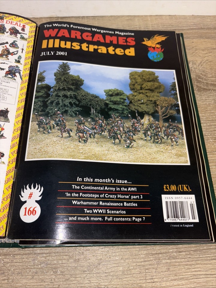 x12 Wargames Illustrated Magazine 2000 October-December 2001 January ...
