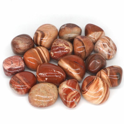200g Natural Red Flower Jasper Crystal Tumbled Stone Mineral Healing ...