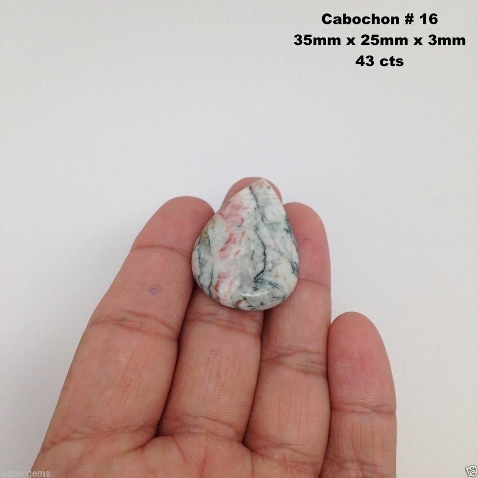 Various Oval, Tear Drop, Square cabochon CAB flatback semi-precious ...