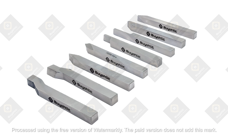 HSS M2 Grade Lathe Form Tool Set-Hard & Ground -Turning, Threading-USA ...