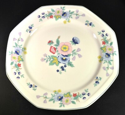 Set of 4 Christopher Stuart Blue Rhapsody China 10 3/8" Hexagon Dinner ...