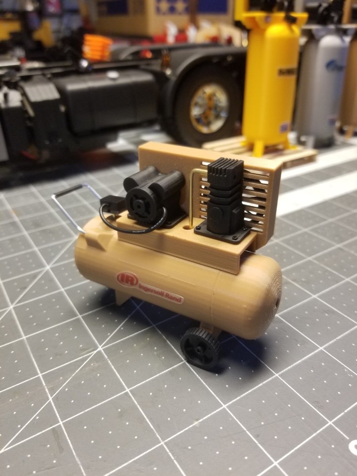 Miniature Custom Tank Compressor for Radio Control and Dioramas at 1:14 ...