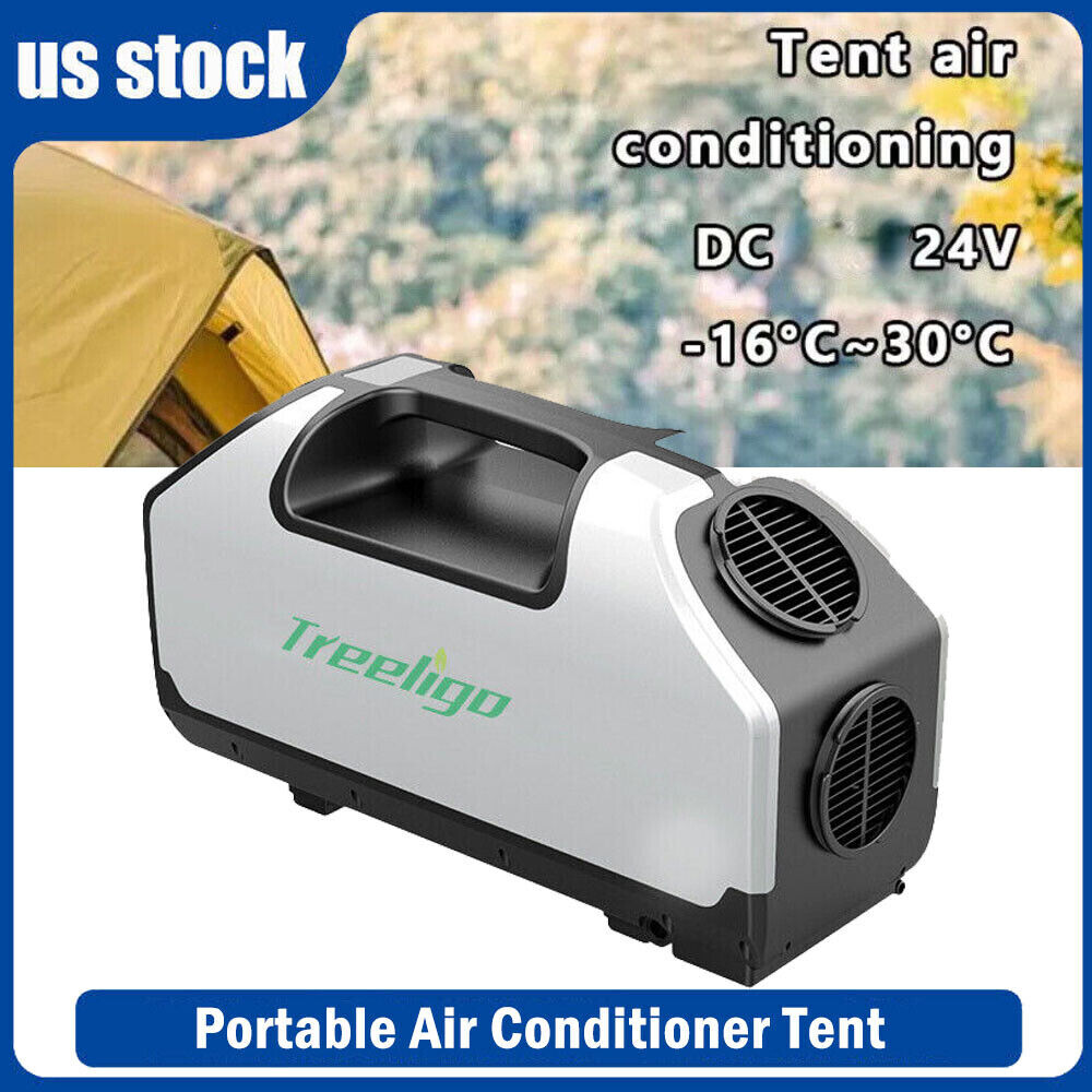 24V Electric Portable Air Conditioner Outdoor Camping Tent Low Power ...