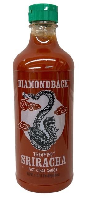 Two 17 ounce bottles of Diamondback Texafied Sriracha Hot Chili Sauce ...