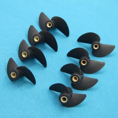2x M4 Nylon 2 Blade Propeller Prop 35mm 39mm 42mm 45mm f RC Boat MONO ...