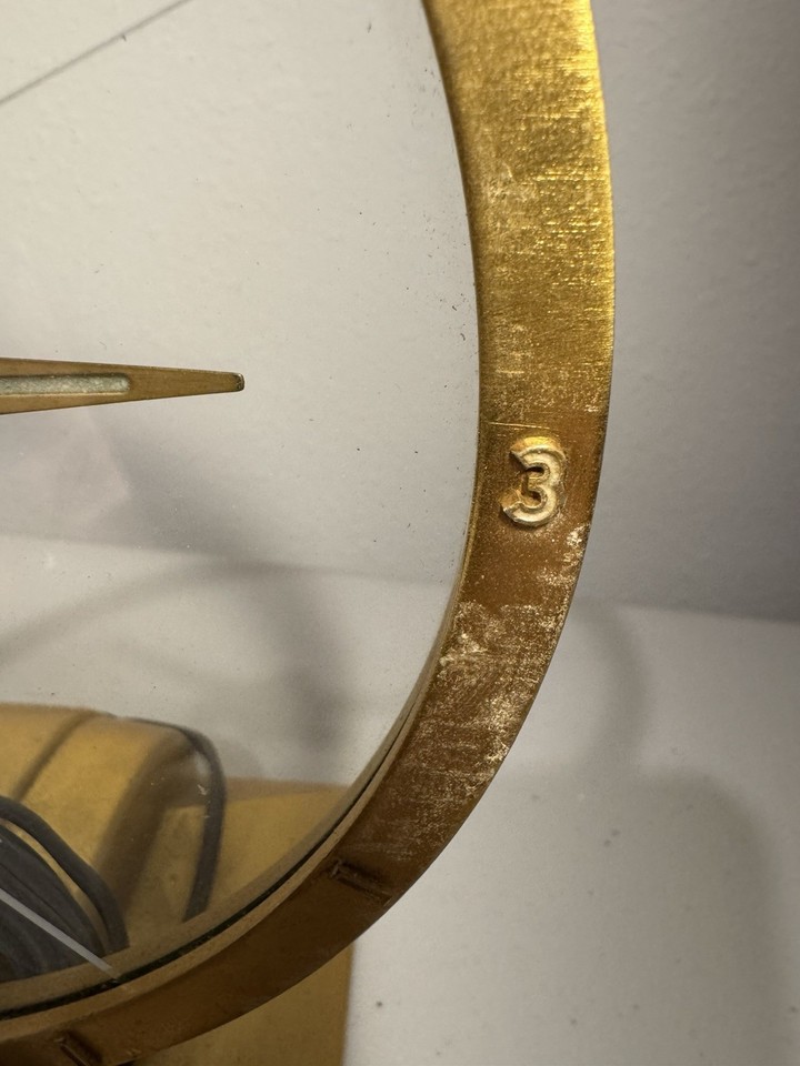 Vintage Jefferson Golden Hour Magic Clock -BROKEN GLASS | eBay
