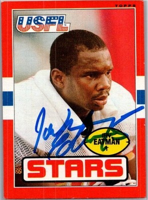 1985 -Irv Eatman- Topps USFL Autograph/Signed/Auto Football Card #12 ...