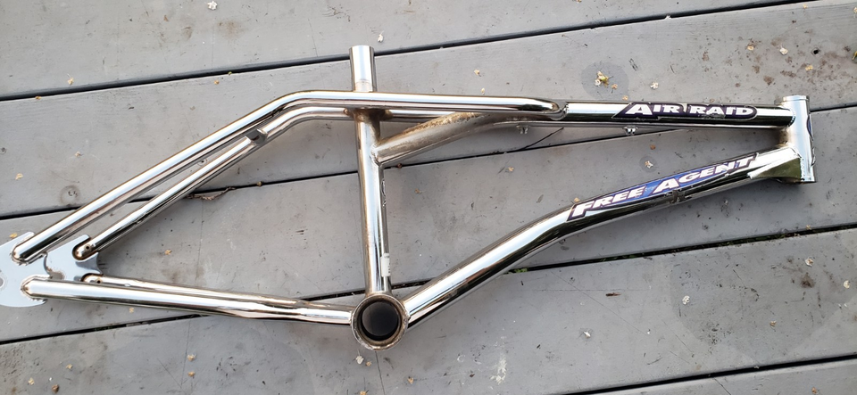Rare!! 1996 Free Agent "Air Raid" BMX Freestyle Frame 20" TT 4130 ...
