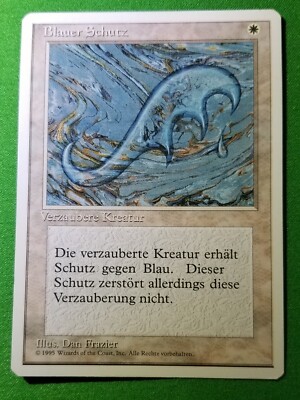 Blauer Schutz (Blue Ward) MTG Magic the Gathering GERMAN WotC Unplayed ...