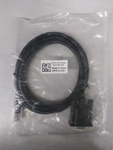 GENUINE Dell Serial DB9 Female To RJ45 Black Cable 1J753 | eBay
