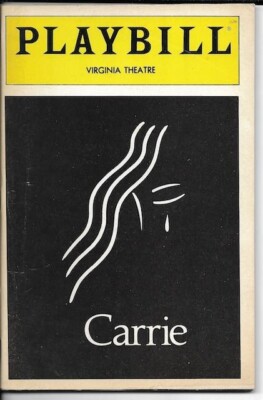 Betty Buckley & Linzi Hateley "Carrie" Playbill 1988 Stephen King | eBay