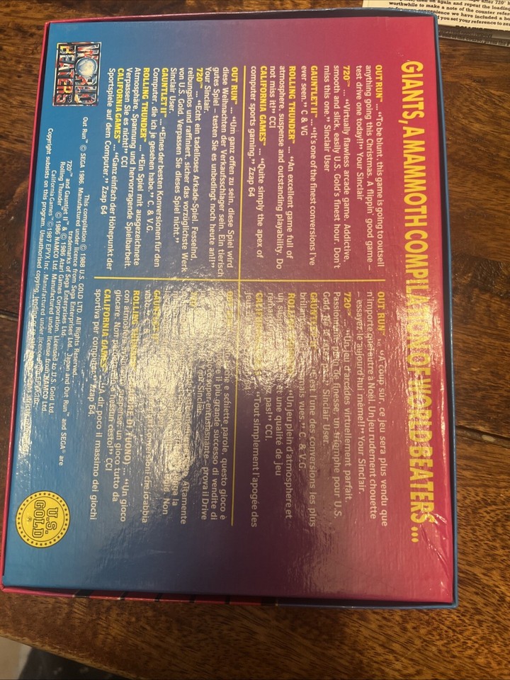 GIANTS Commodore 64 C64 Disk Boxed Complete 720 GAUNTLET OUT RUN CALI ...