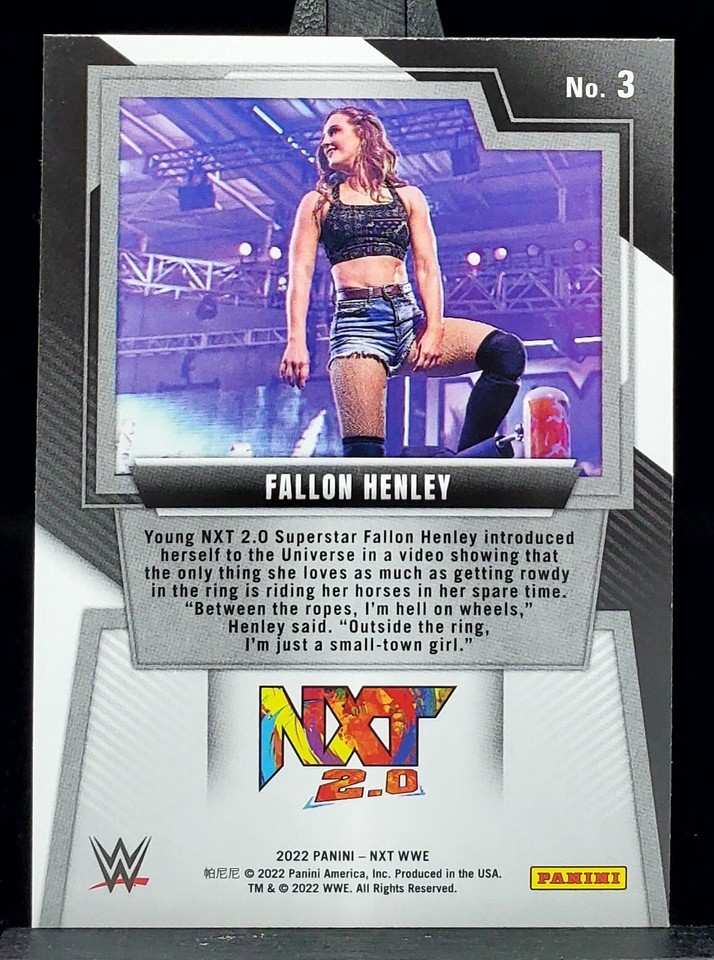 2022 Panini WWE NXT Fallon Henley RC #3 E011 | eBay
