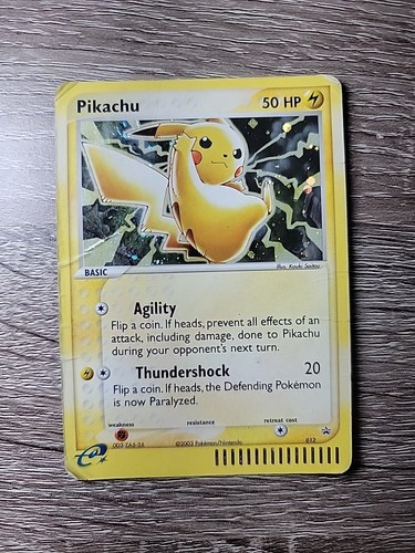 Pokemon Pikachu Black Star Promo 012 E-Reader Holo Card 2003 | eBay