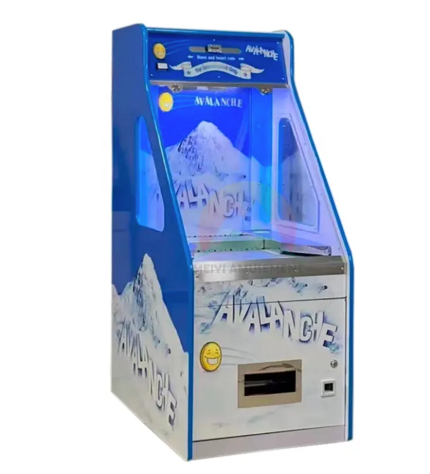 NEW Coin Quarter Pusher Machine Arcade w/ Bill Acceptor Avalanche ...