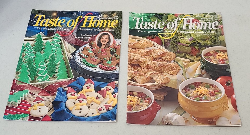 Lot of 7 - Taste of Home Magazines Back Issues 2003, '05, '06, '07 ...