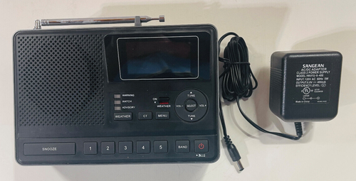 TESTED SANGEAN CL-100 PUBLIC ALERT AM/FM/WX S.A.M.E. COUNTY CODES w/AC ...