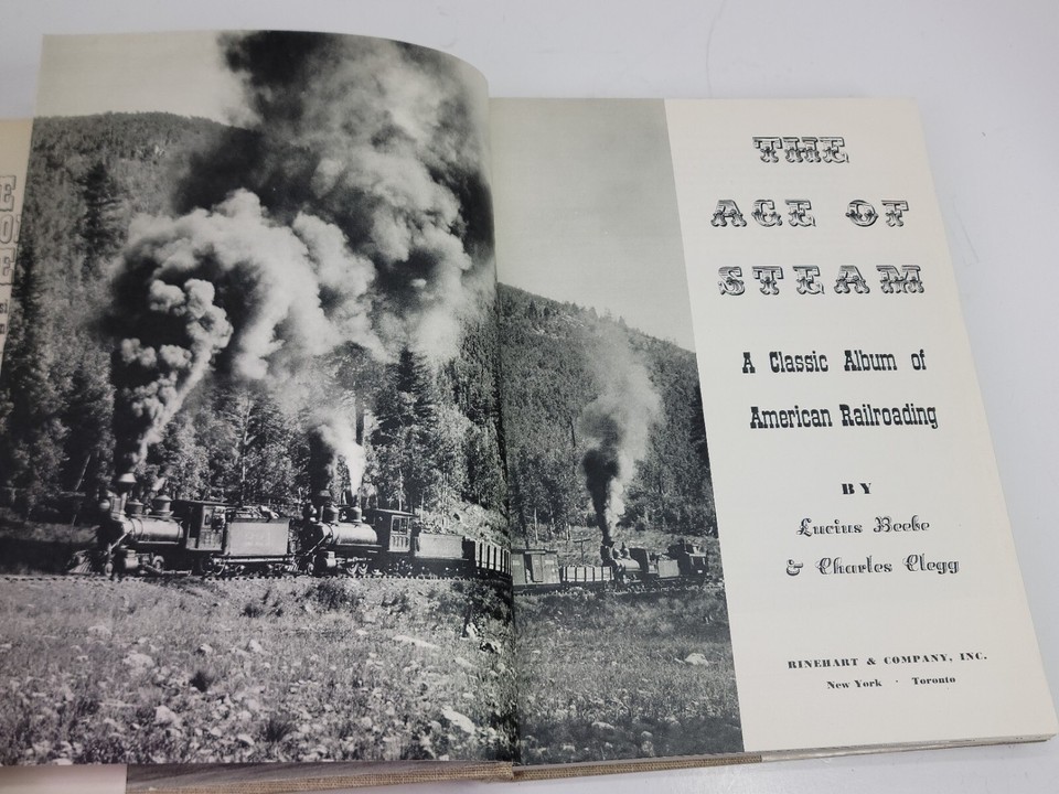 The Age of Steam by Lucius Beebe Charles Clegg HCDJ Book VTG Railroad ...