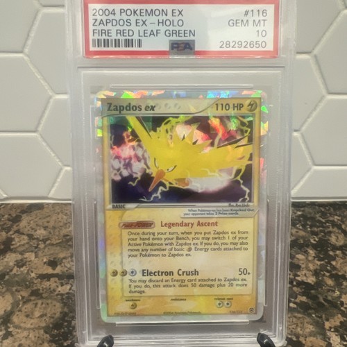 2004 Pokemon - PSA 10 GEM MINT Zapdos EX - EX FireRed & LeafGreen #116/ ...