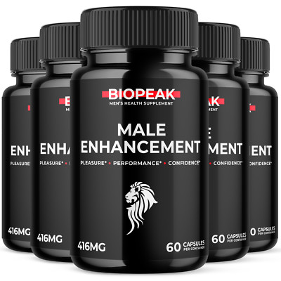 (5 Pack) Biopeak for Men, Bio Peak Advanced Male Support Pills (300 ...