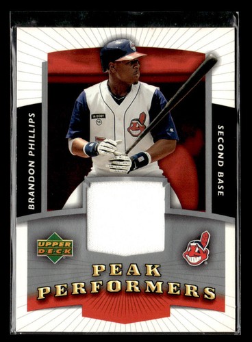2004 Upper Deck #PP-BP Brandon Phillips jersey card Cleveland Indians ...