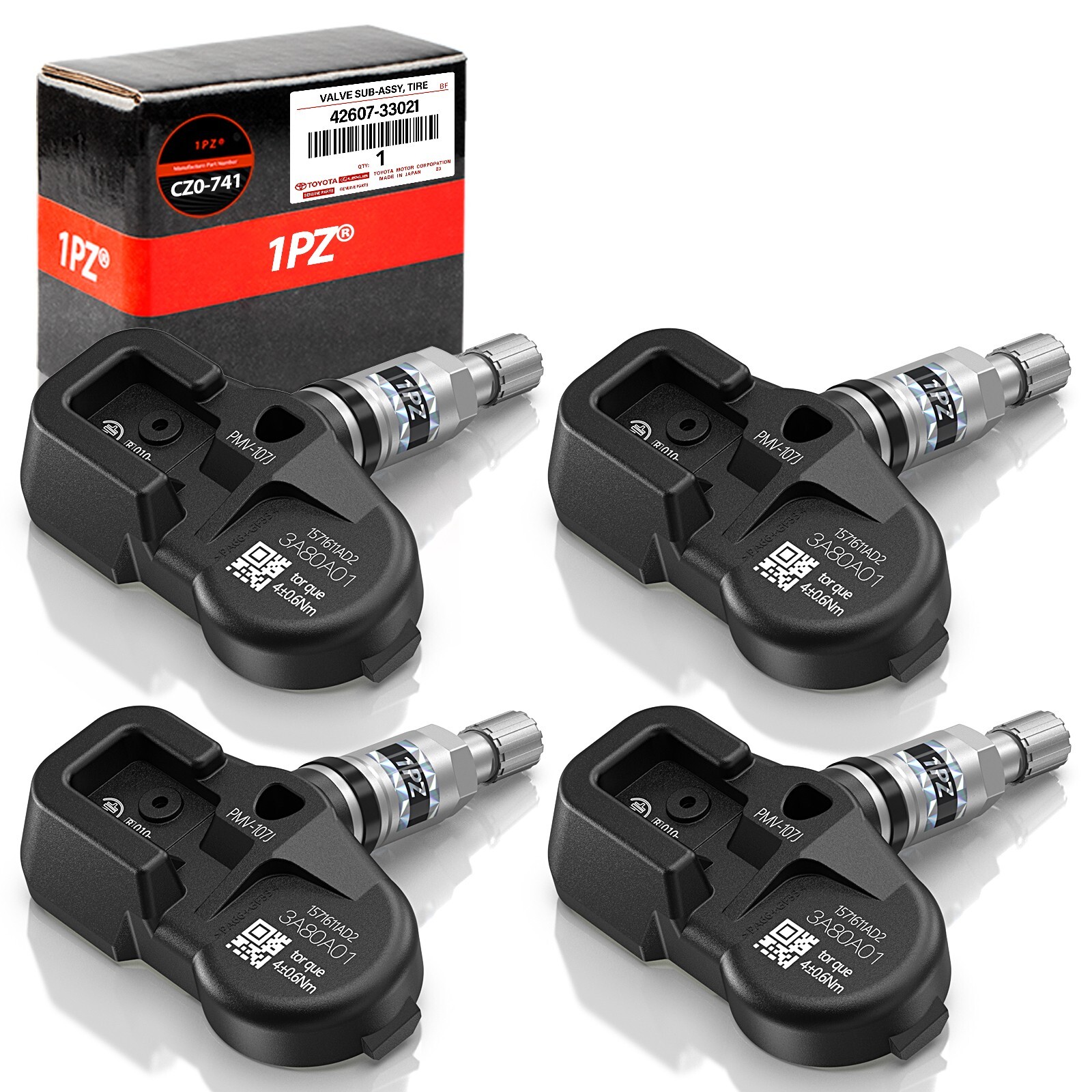 4PCS TPMS Genuine 42607-33021 OEM PMV-107J For Toyota Lexus Tire ...