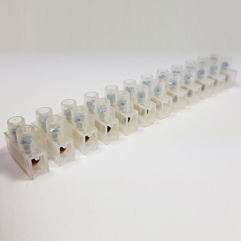 Chocolate Block Connector Strip 12 Way 3 5 10 15 30 60 Amp Electrical ...