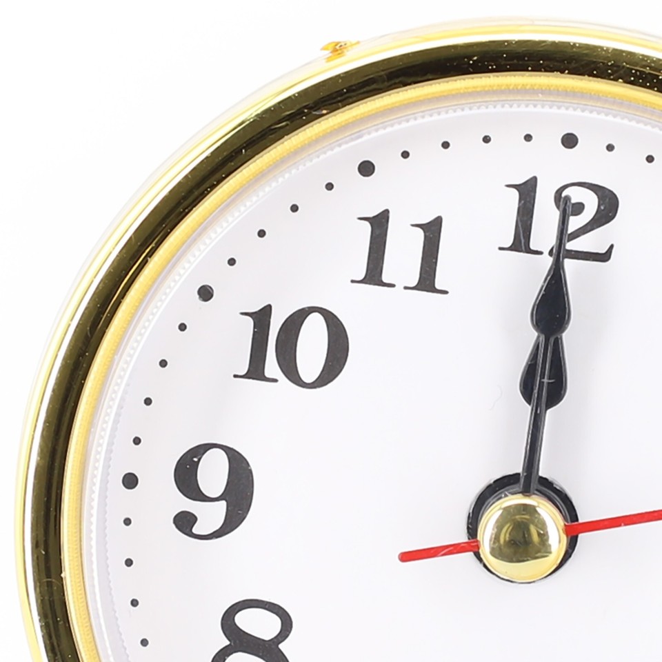 DIY Quartz Clock Insert With Gold Trim Precision Movement Sizes | eBay