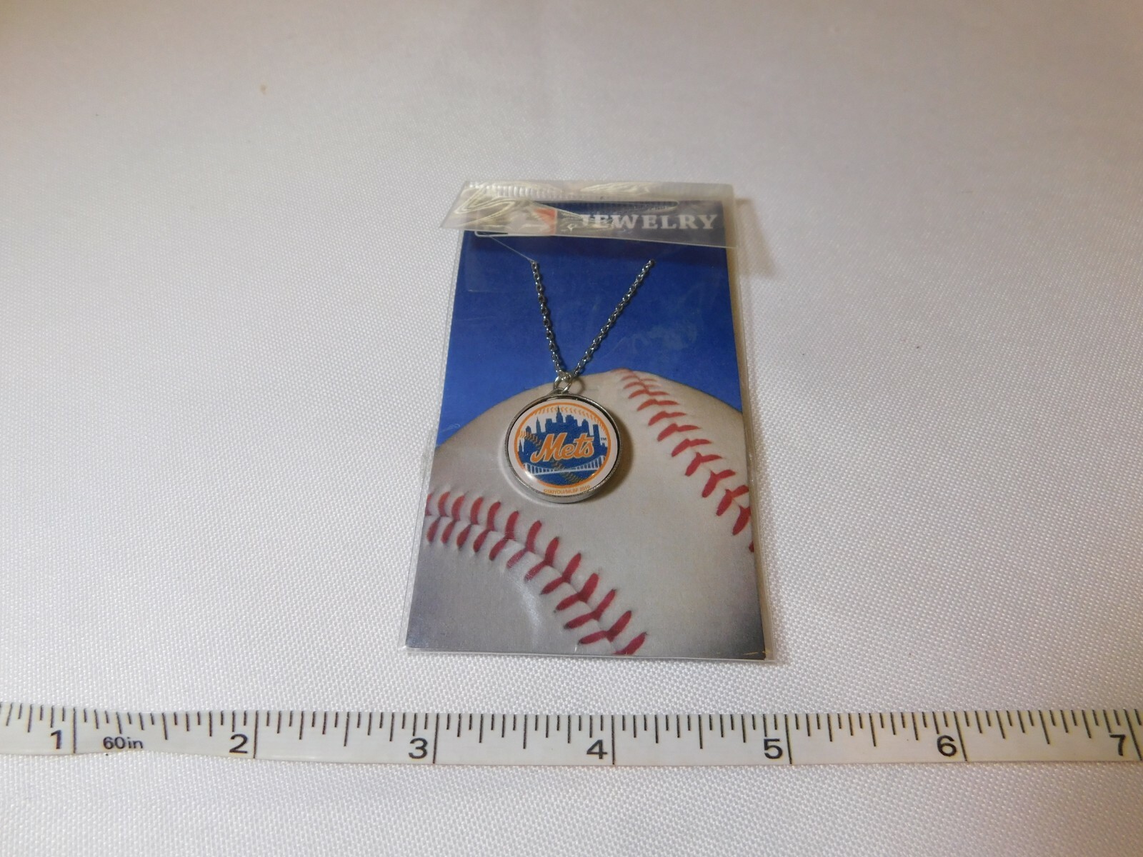 Mets baseball drop charm necklace MLB NY New York Logo chain pendant ...