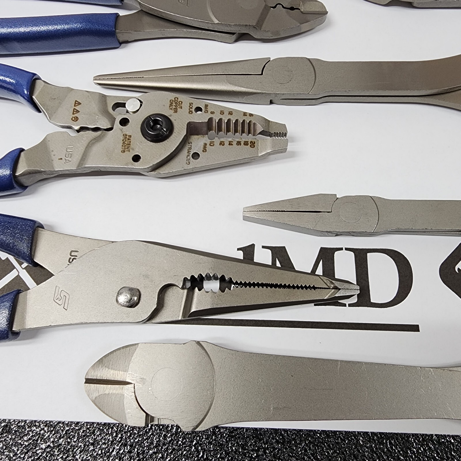 Snap-on Tools USA NEW 14pc POWER BLUE Master Plier/Cutter/Stripper Set ...